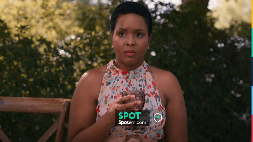 Julia Jordan Print Belted Tiered Maxi Dress worn by Peggy Martin ...