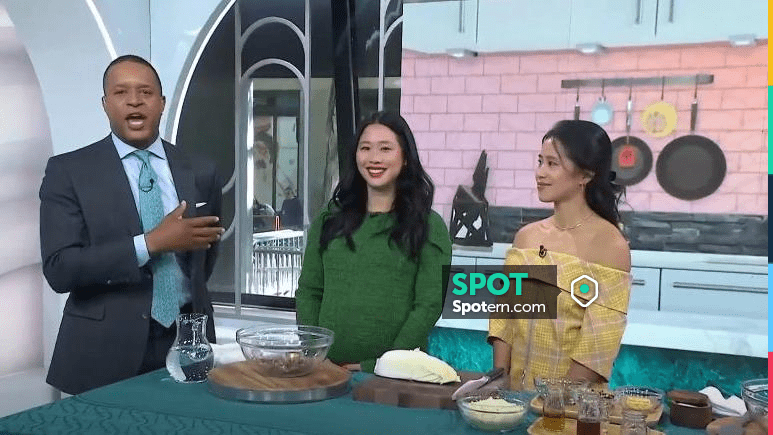 3.1 Phillip Lim Off-Shoulder Plaid Top worn by Marian Cheng as seen in ...