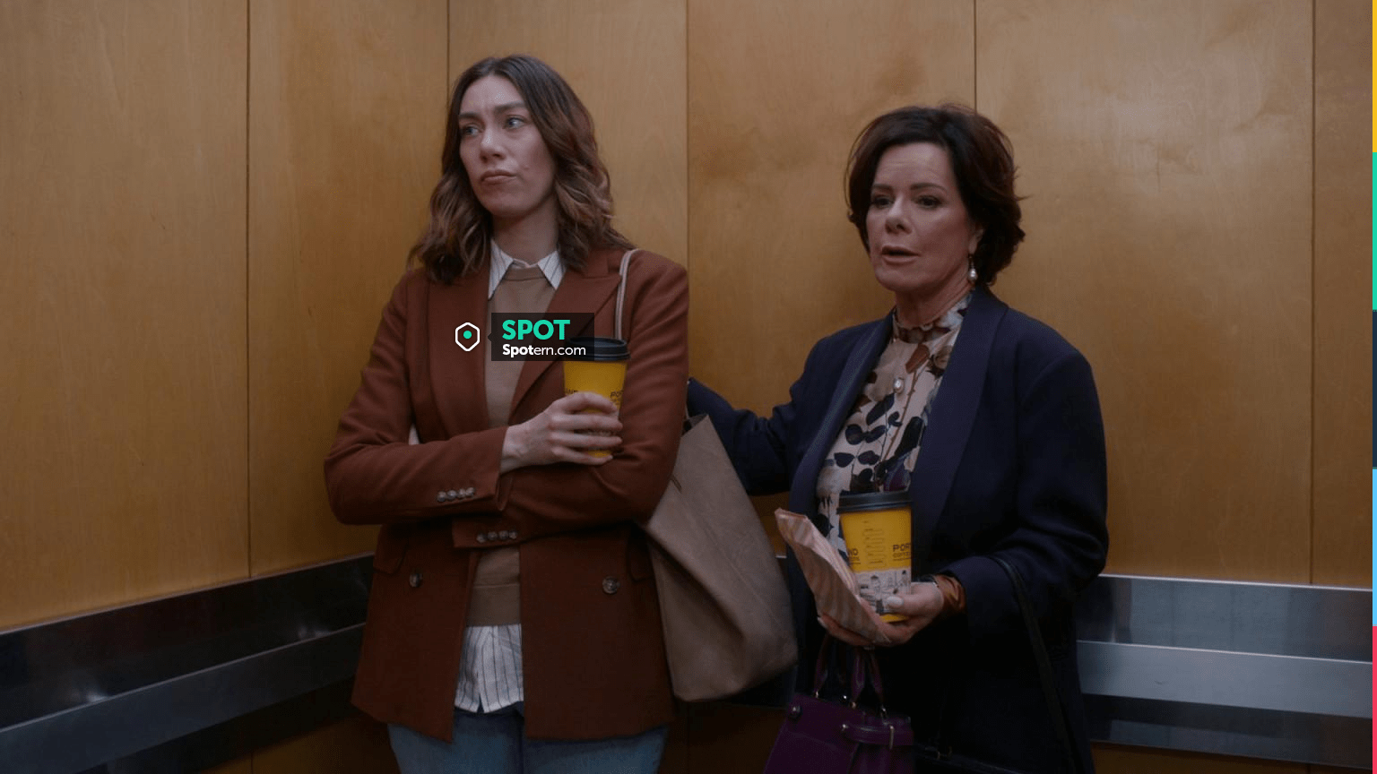 Brown blazer jacket worn by Allison (Madeline Wise) as seen in So Help ...