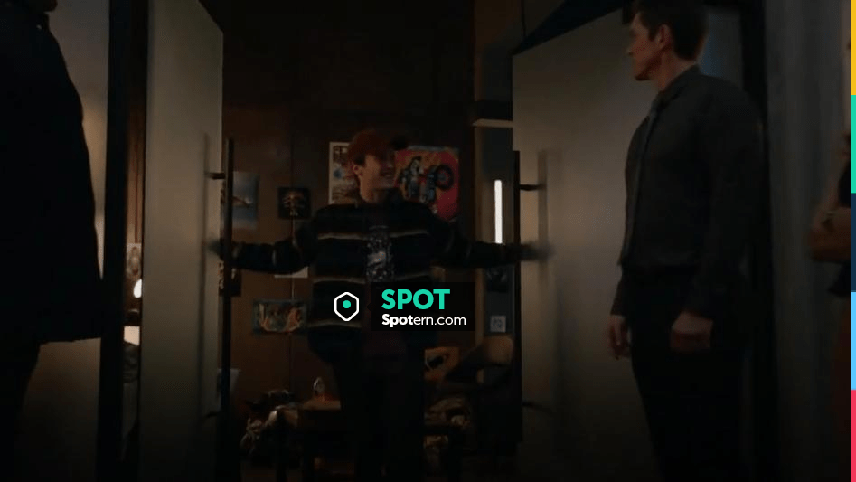 Carhartt WIP Bowman Stripe Shirt In Green worn by Max Graves (Charlie ...