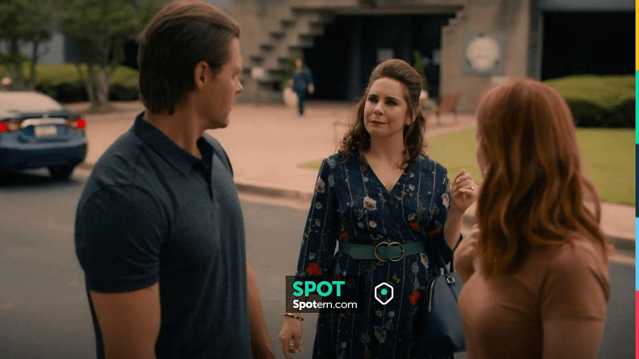 Ted Baker Elowisa Hedgerow Printed Wrap Dress Dark Blue worn by Mary ...