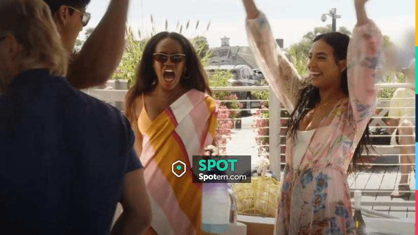 Fendi Off-shoul­der Maxi Dress worn by Gabby Prescod as seen in Summer ...