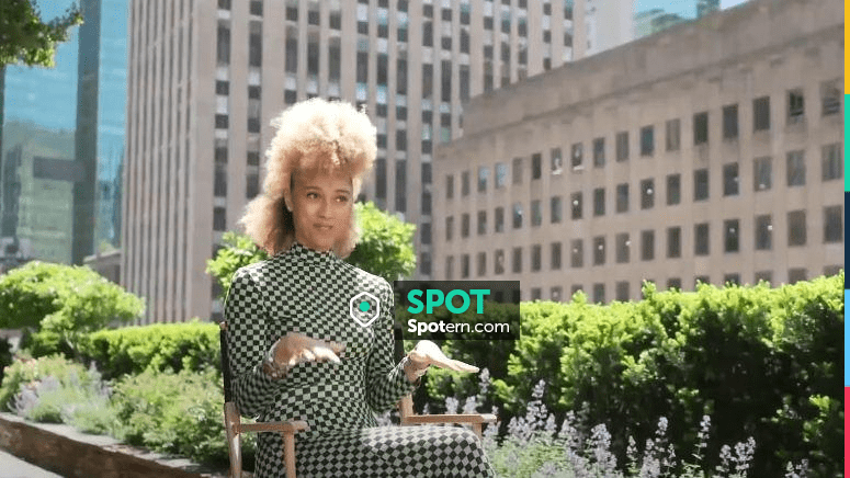 Rixo Tully Turtleneck Top worn by Ally Love as seen in Today on May 23 ...