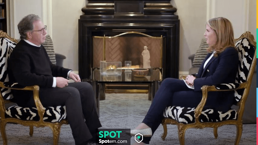 Chloe Lauren Perforated & Studded Leather Ballet Flats worn by Jenna ...