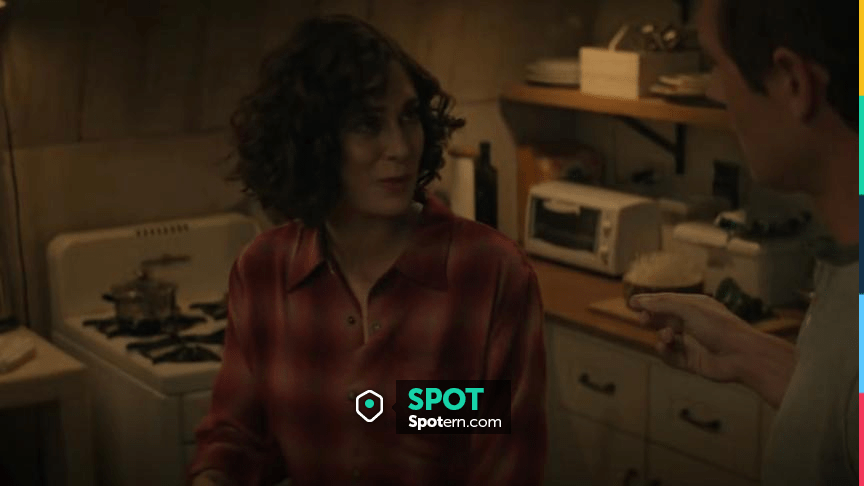 Re/done 60s Plaid But­ton Shirt worn by Alex Forrest (Lizzy Caplan) as ...