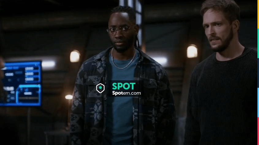 Faherty Sweater Shirt in Grey Earth worn by Chester P. Runk (Brandon ...