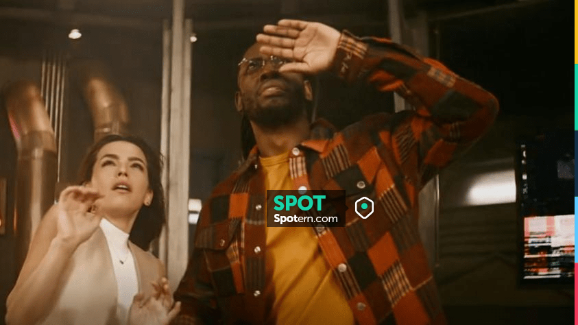 Scotch and Soda Jacquard Patchwork Snap-Up Shirt Jacket worn by Chester ...