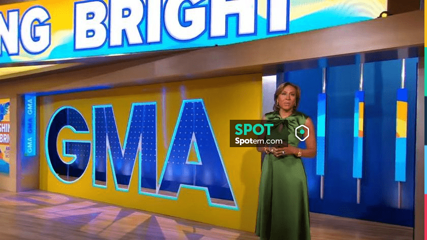 Hobbs London Cassandra Dress worn by Robin Roberts as seen in Good ...