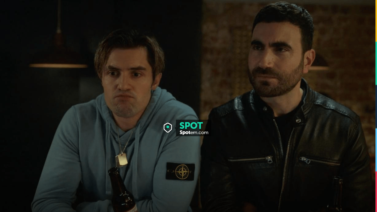 Stone Island Blue Hoodie Worn By Jamie Tartt Phil Dunster In Ted 6448