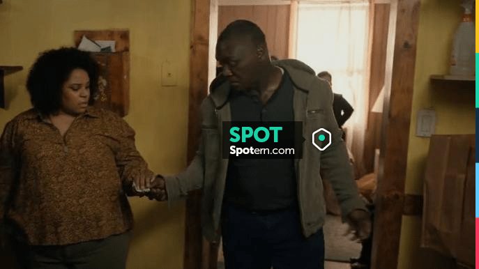 Hooded Denim Jacket by John Varvatos worn by Amuta (Leajato Amara ...