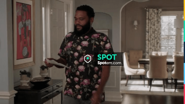 Ovadia Peony-Print Polo Shirt worn by Andre 'Dre' Johnson (Anthony ...
