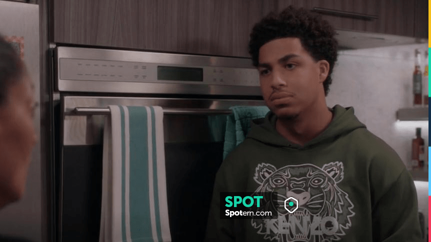 Kenzo Tiger Motif Embroidered Hoodie worn by Andre Johnson, Jr. (Marcus ...