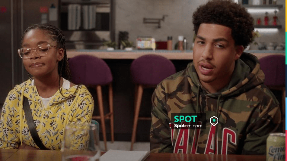 Palace Camo Hoodie worn by Andre Johnson, Jr. (Marcus Scribner) as seen ...