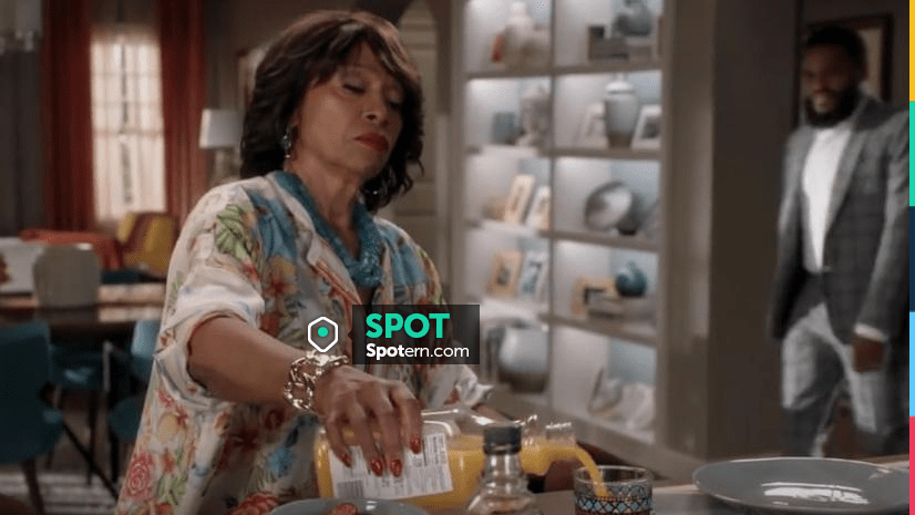 Johnny Was Sabrina Printed Button Up Top worn by Ruby (Jenifer Lewis ...