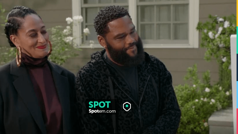 Dolce & Gabbana Leop­ard-Print Zip-Up Hood­ie worn by Andre 'Dre' Johnson (Anthony Anderson) as ...