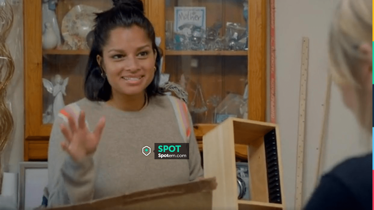 Jumper 1234 Rainbow Stripe Shoulder Cashmere Sweater worn by Dilly ...