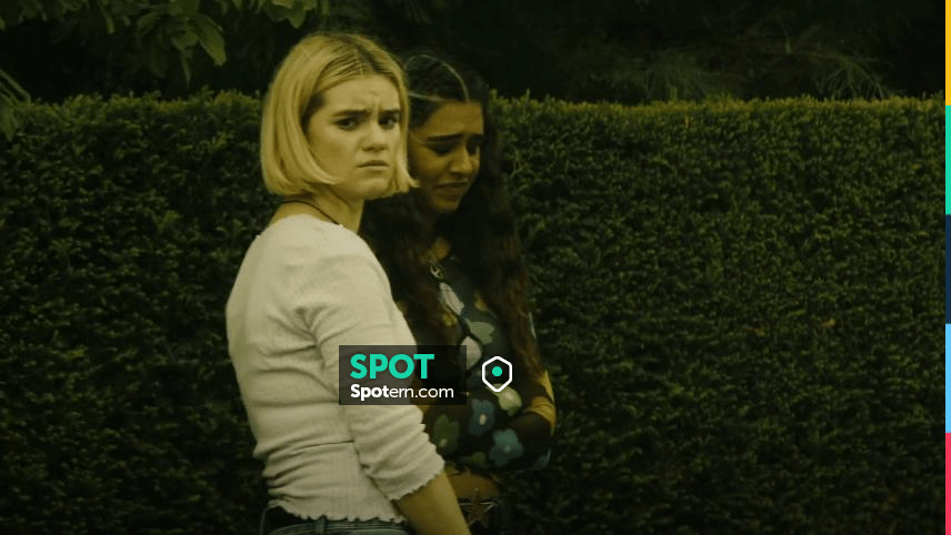 Topshop Floral Print Mesh Long Sleeve Top worn by Molly Green (Neyla Cantu) as seen in Cruel ...