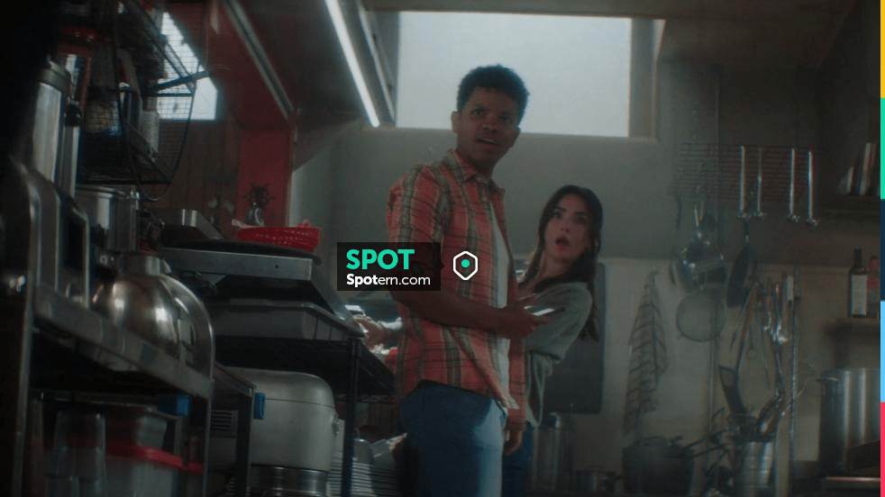 Zara Pink & Orange Flannel worn by Ned 'Nick' Nickerson (Tunji Kasim ...