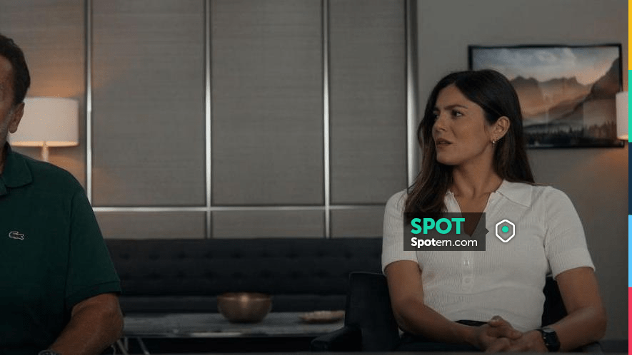 Courrèges Ribbed-knit Short-sleeve Polo Top worn by Emma Brunner ...