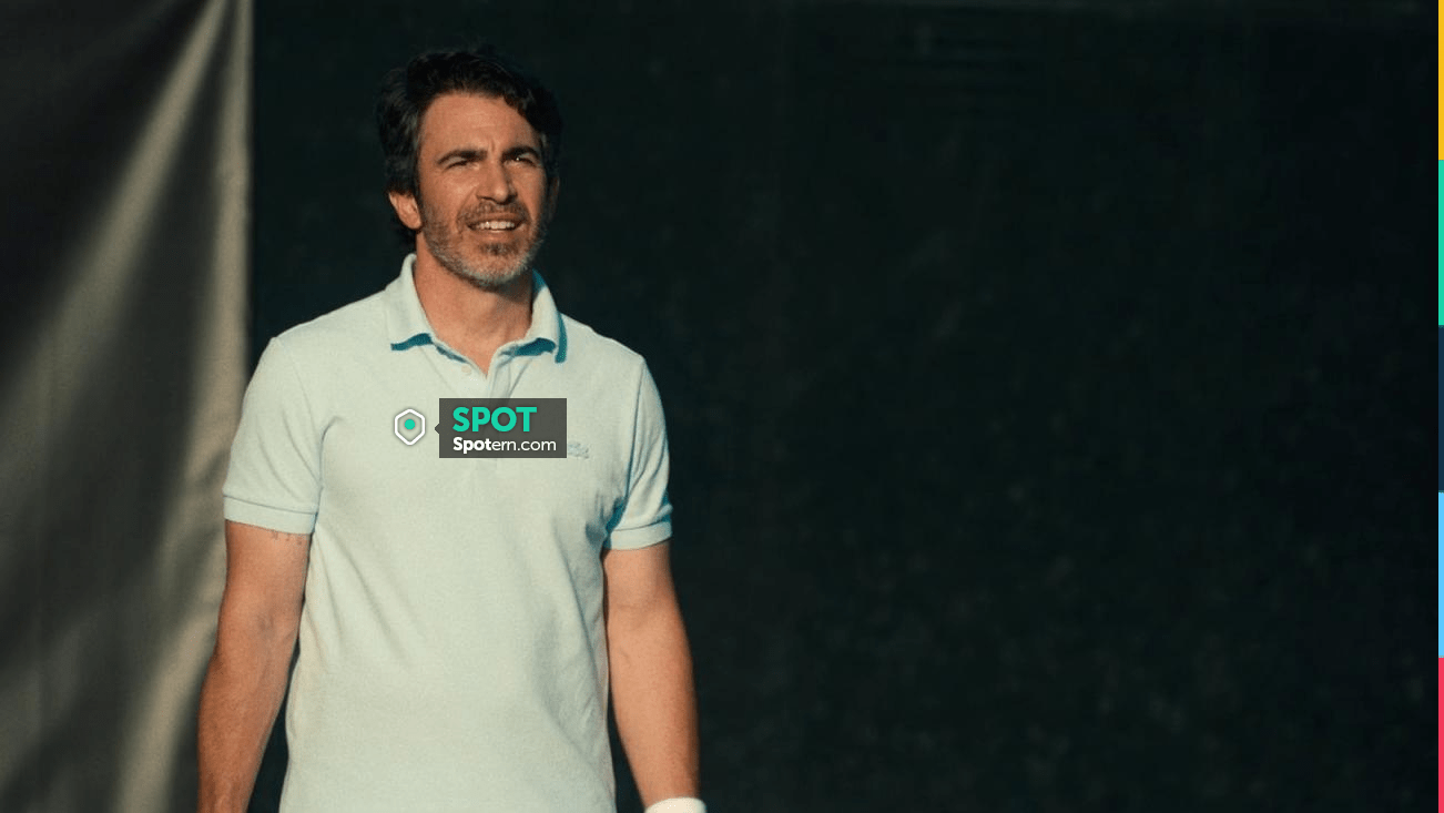 Lacoste Light Blue Polo Shirt worn by Nathan Bartlett (Chris Messina) as seen in Based on a True ...