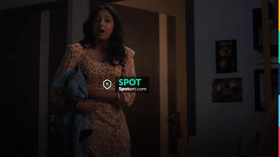 Billabong Heartland Mini Sweetheart Dress worn by Devi Vishwakumar (Maitreyi Ramakrishnan) as ...