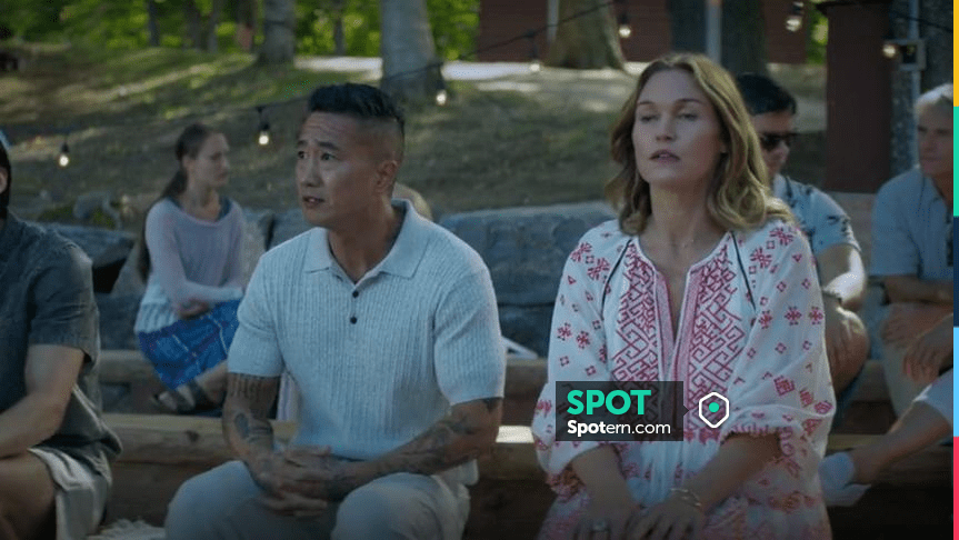 Maje Rolipa Embroidery Cotton Baby-Doll Dress worn by Maisy-May (Julia ...