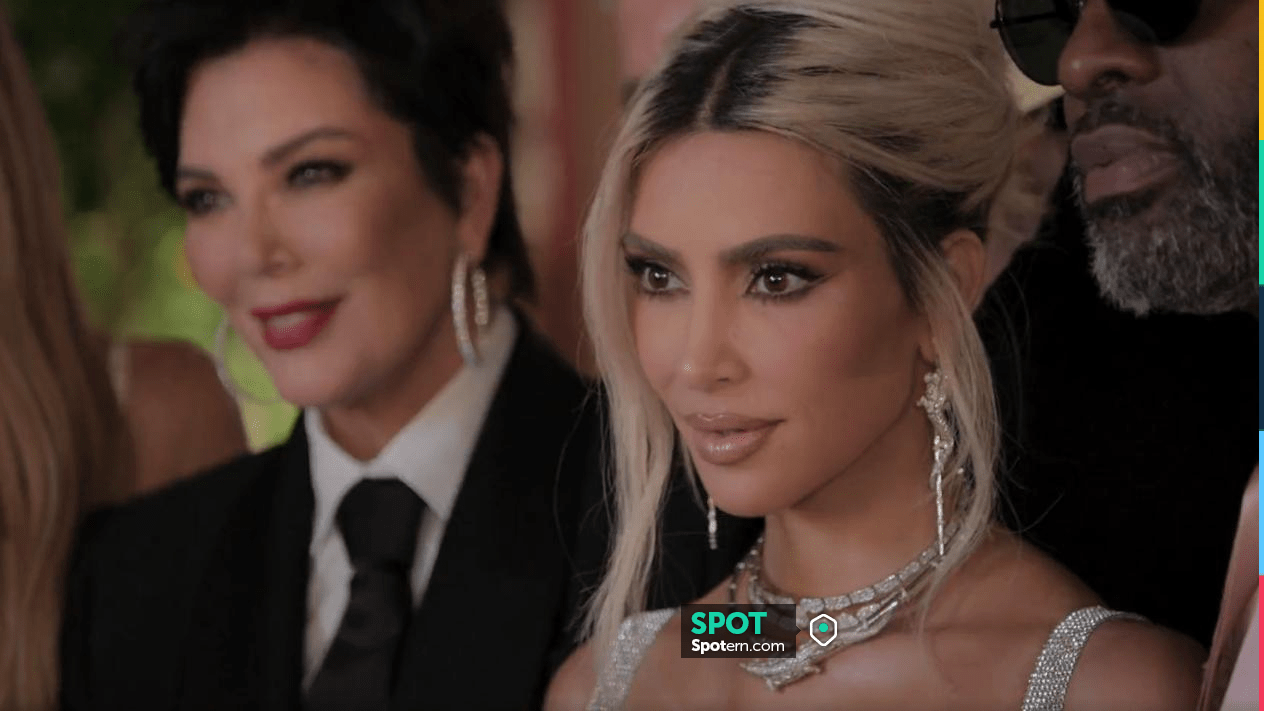 Orlov Croco Dream Diamond Skin Choker worn by Kim Kardashian as seen in ...