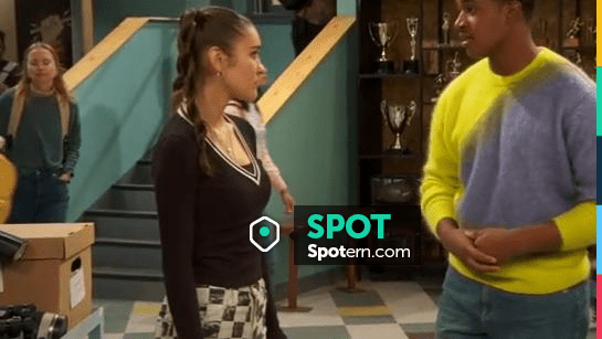 Forever 21 Varsity-Striped Long-Sleeve Top worn by Cami (Marissa Reyes ...