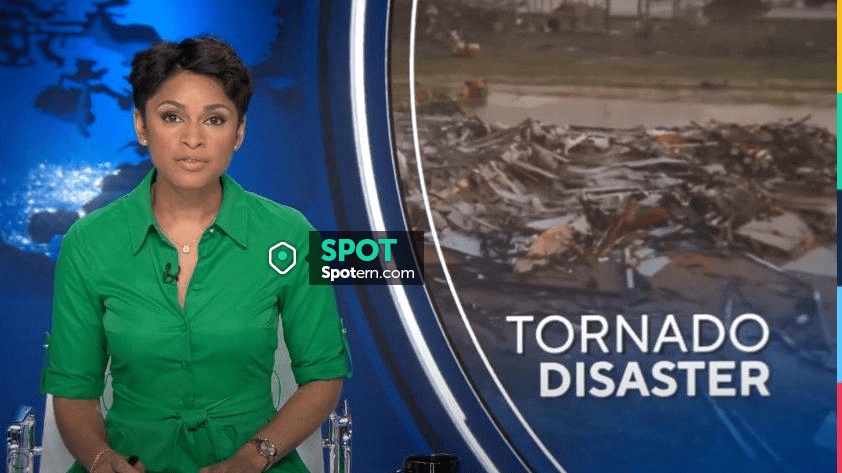 Hobbs London Tyra Shirt Dress worn by Jericka Duncan as seen in CBS ...