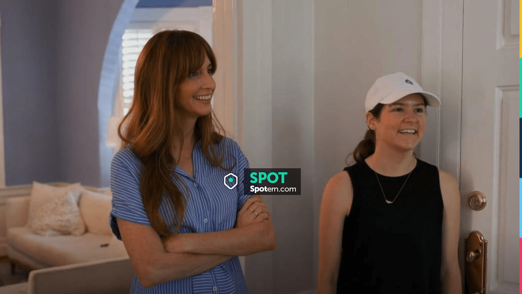 H&M Belted Shirt Dress worn by Gray Benko as seen in Happy to be Home ...