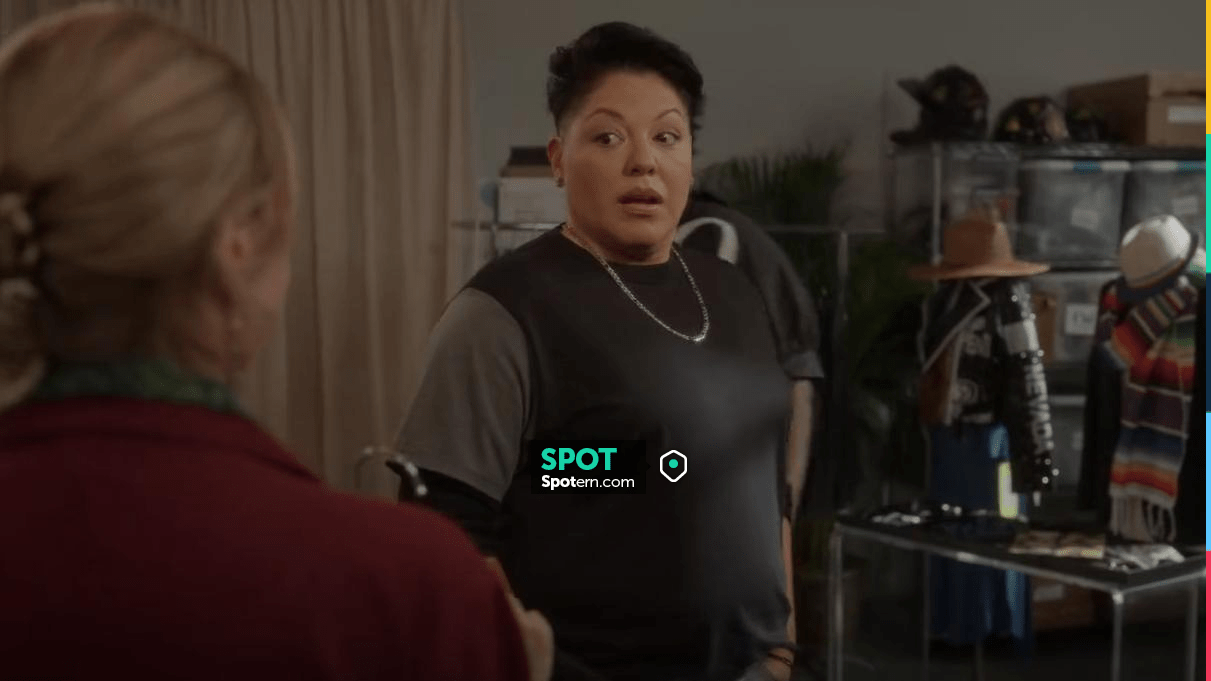 Diesel Panelled Long Sleeved T Shirt worn by Che Diaz (Sara Ramirez) as ...