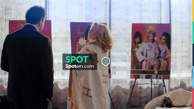 Hermes Monogram Blanket worn by Madolyn Addison (Kim Cattrall) as seen ...