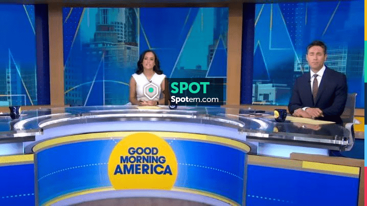 Roland Mouret Jenolan Sleeveless Dress with Asymmetric Seams worn by ...