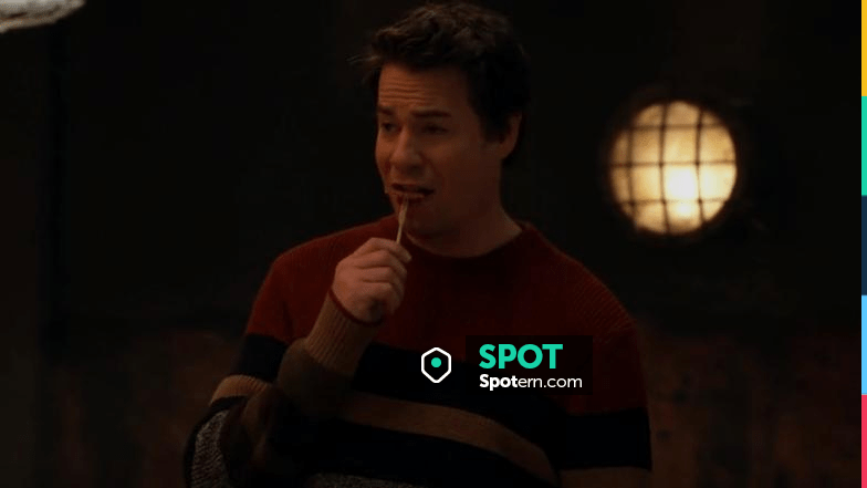 Suéter de punto de costilla relajado a rayas escocés y soda usado por ...