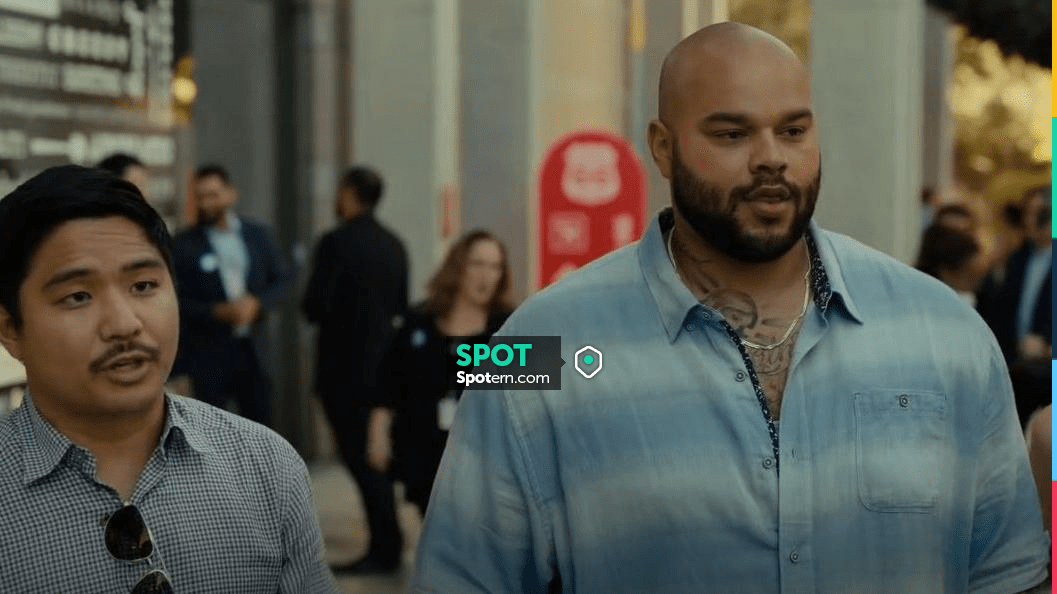 Tommy Bahama Ocean Fade Camp Camisa usada por Andy (Tre Hale) como se ...