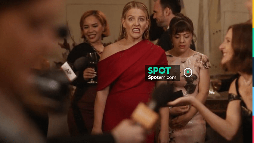 Calvin Klein Flo­ral Print Se­quin Sheath Dress worn by Melanie (Alison ...