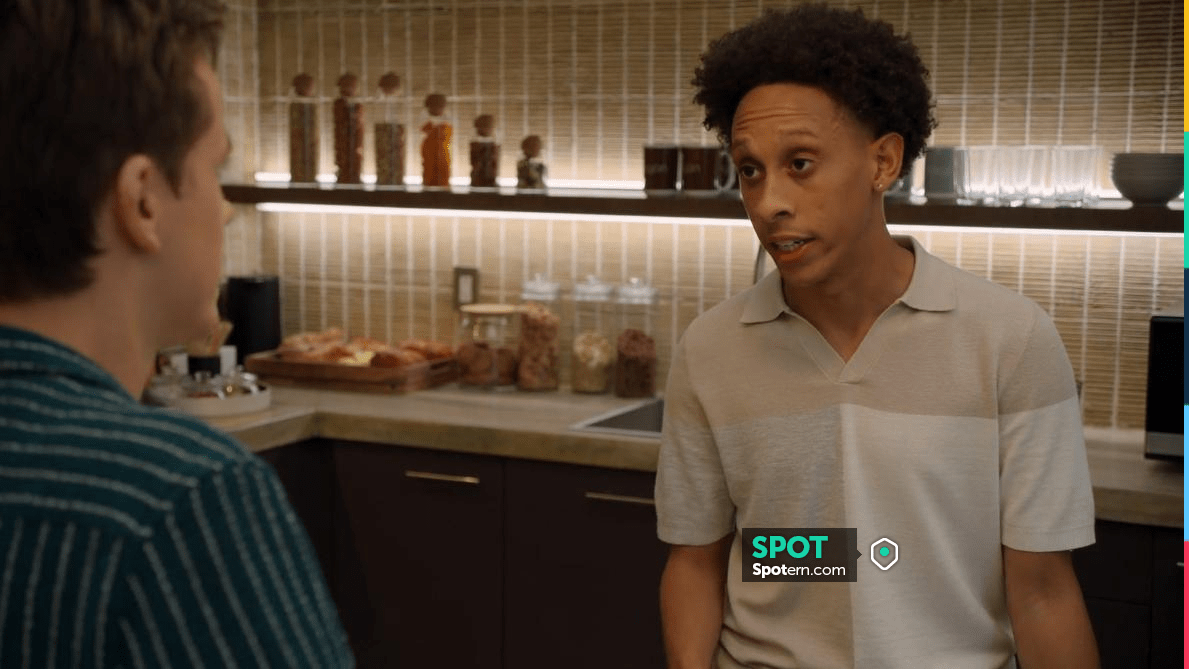 Reiss Tondo Wool-Blend Polo Shirt worn by Malcolm (Aaron Branch) as ...