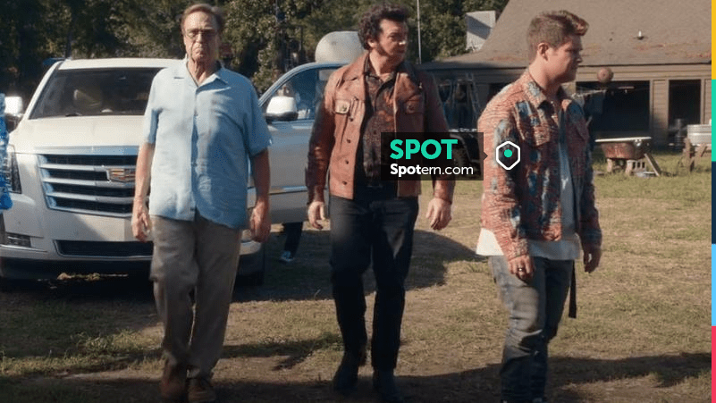 MNML Logo Boro Paisley Trucker Jacket worn by Kelvin Gemstone (Adam ...