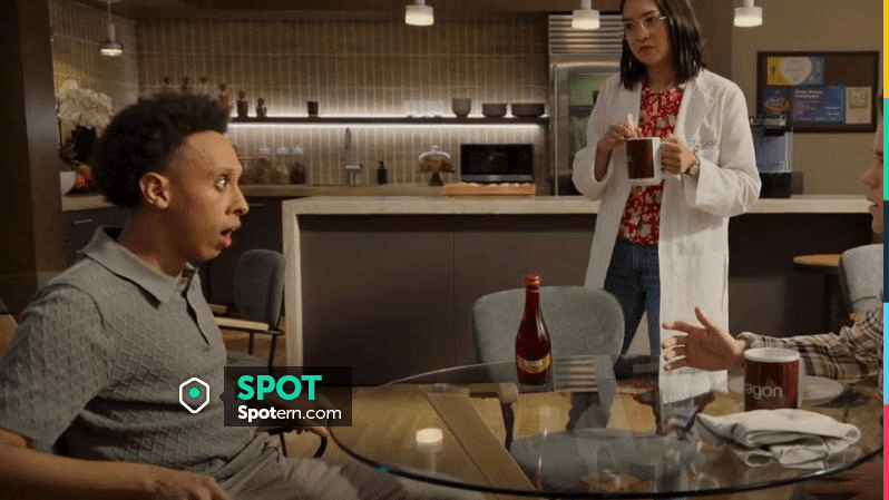 Reiss Dollar Cotton Blend Textured Polo Shirt worn by Malcolm (Aaron ...