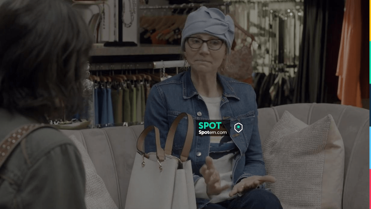 L'Agence Celine Denim Jacket worn by Kate Mularkey (Sarah Chalke) as ...