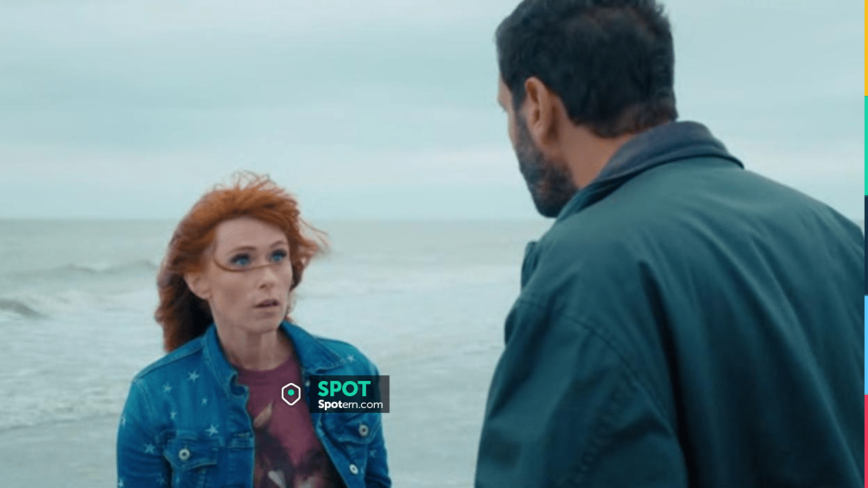 The horse print t-shirt worn by Morgane Alvaro (Audrey Fleurot) in HPI ...