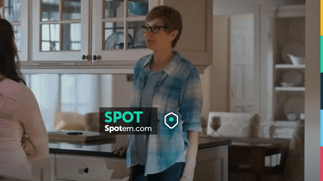 Lucky Brand Long Sleeve The Plaid Boyfriend Button Down Shirt worn by ...