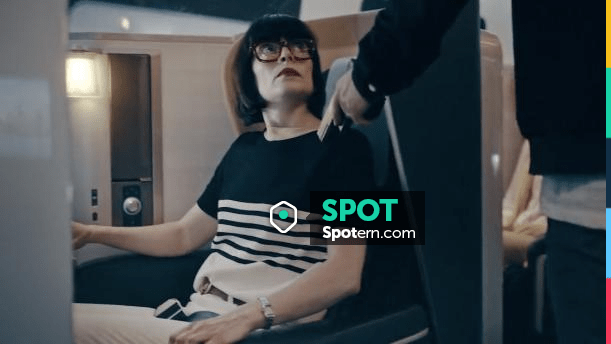 Cos Striped t-shirt worn by Adelaide (Gretchen Egolf) as seen in Hijack ...