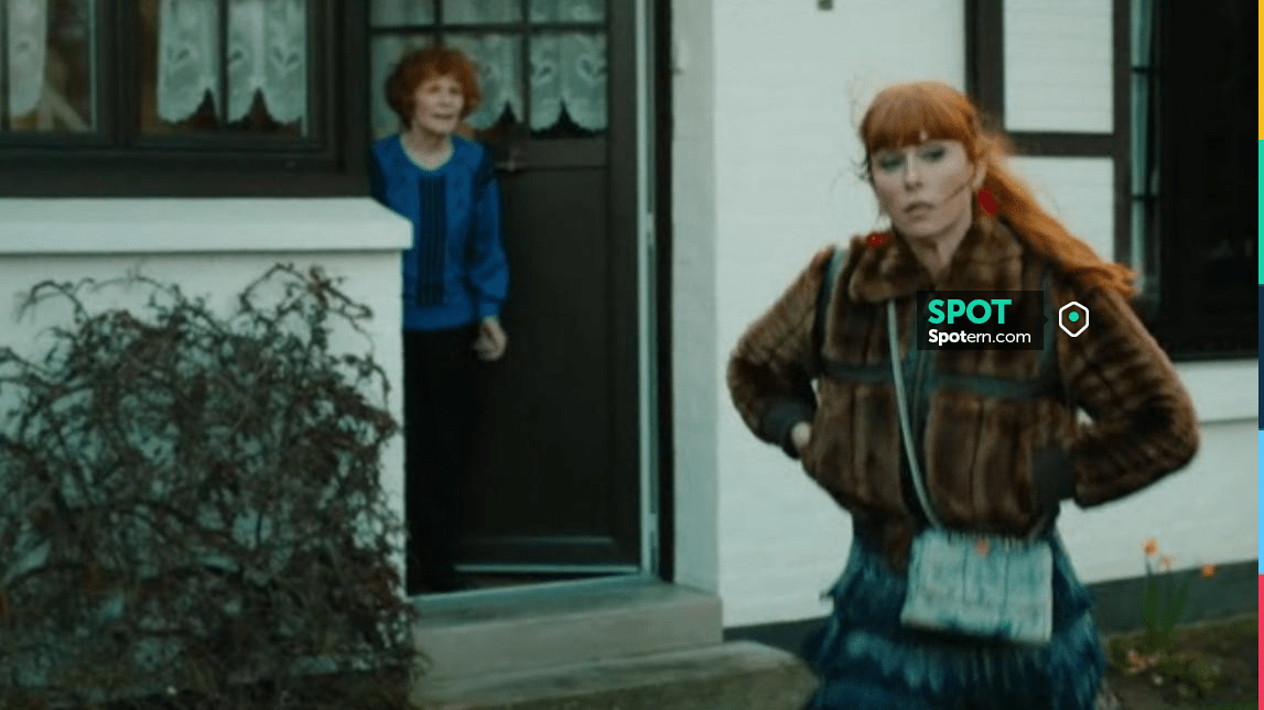 The brown Zadig & Voltaire fur jacket worn by Morgane Alvaro (Audrey ...