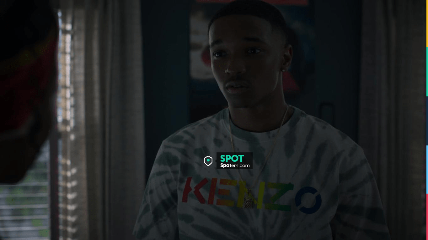 Kenzo Tie Dye T-Shirt worn by Musa Rahaim (Caleel Harris) as seen in ...
