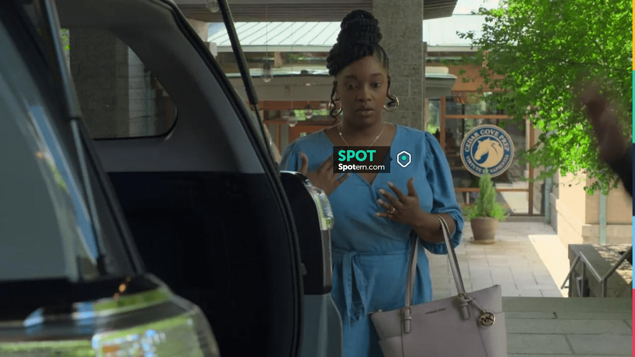 Tommy Hilfiger Chambray Wrap Dress worn by Tonya Edwards (Christina ...