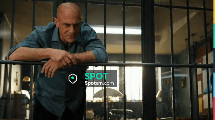 Hugo Boss Shirt Ronni_53 Slim Fit stretch Open Blue worn by Detective ...