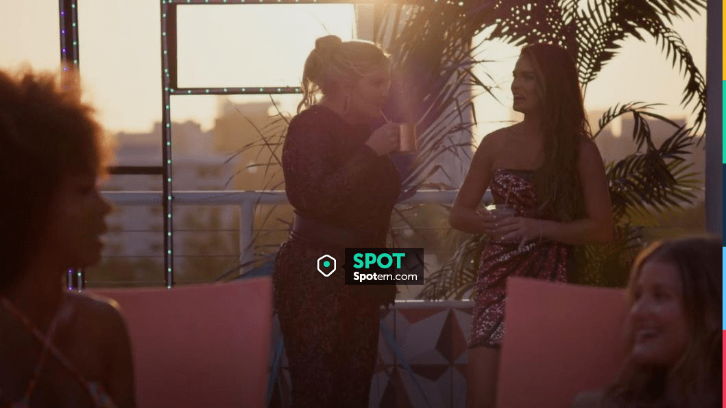 Nadine Merabi Bella Black Jumpsuit worn by Chloe Trautman as seen in ...