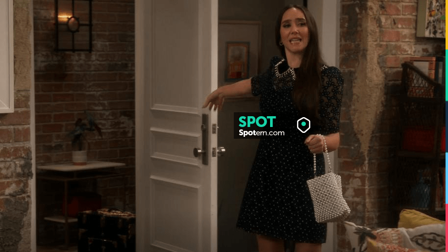 Sandro Bordado Fit & Flare Vestido usado por Tinsley (Patty Guggenheim ...