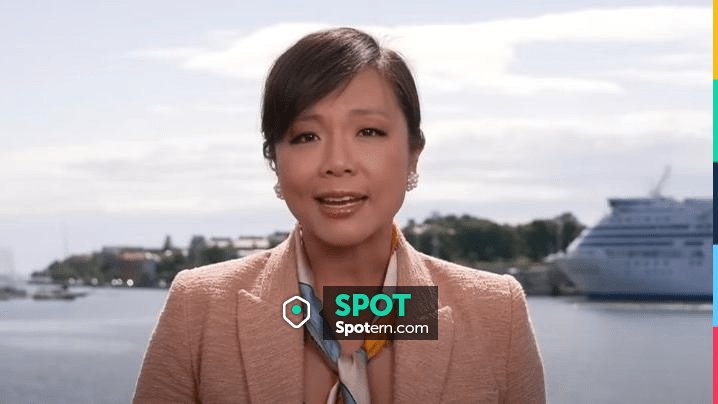 L'Agence Brooke Tweed Blazer worn by Weijia Jiang as seen in CBS ...